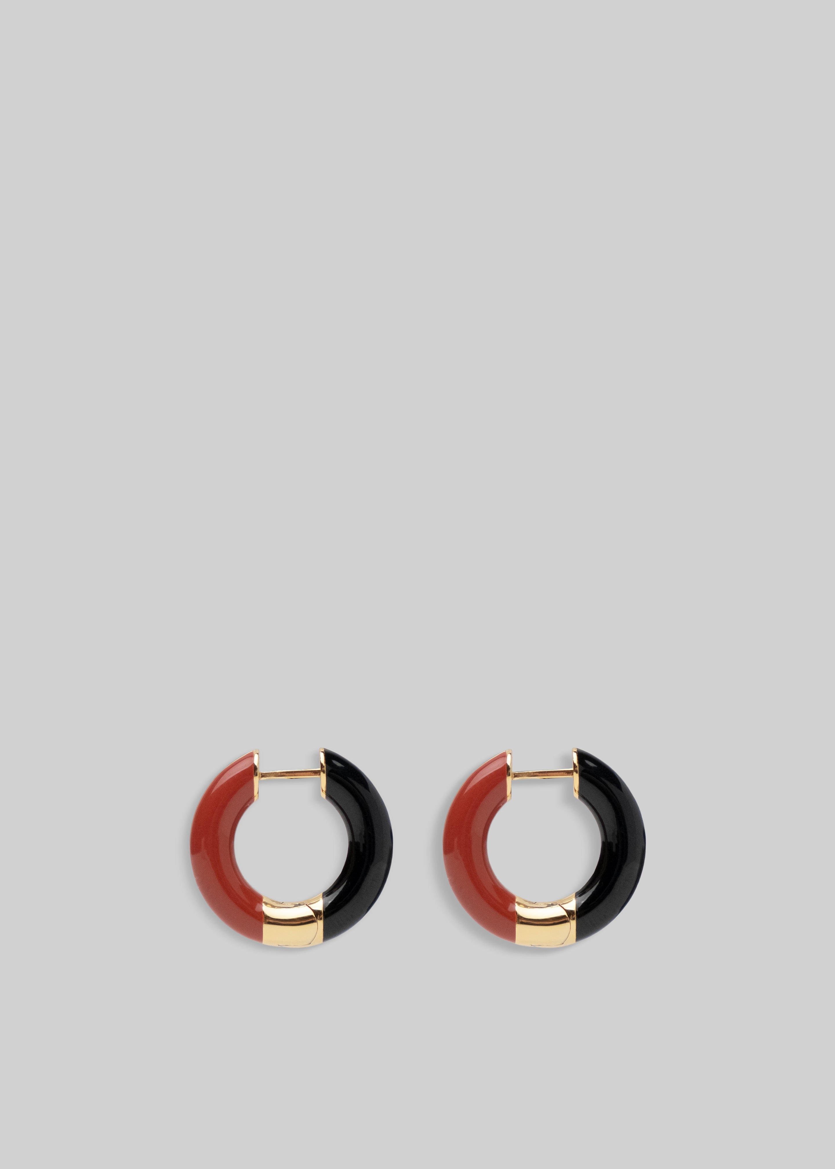 Bevza Two-Color Earrings - Red/Black – The Frankie Shop Europe