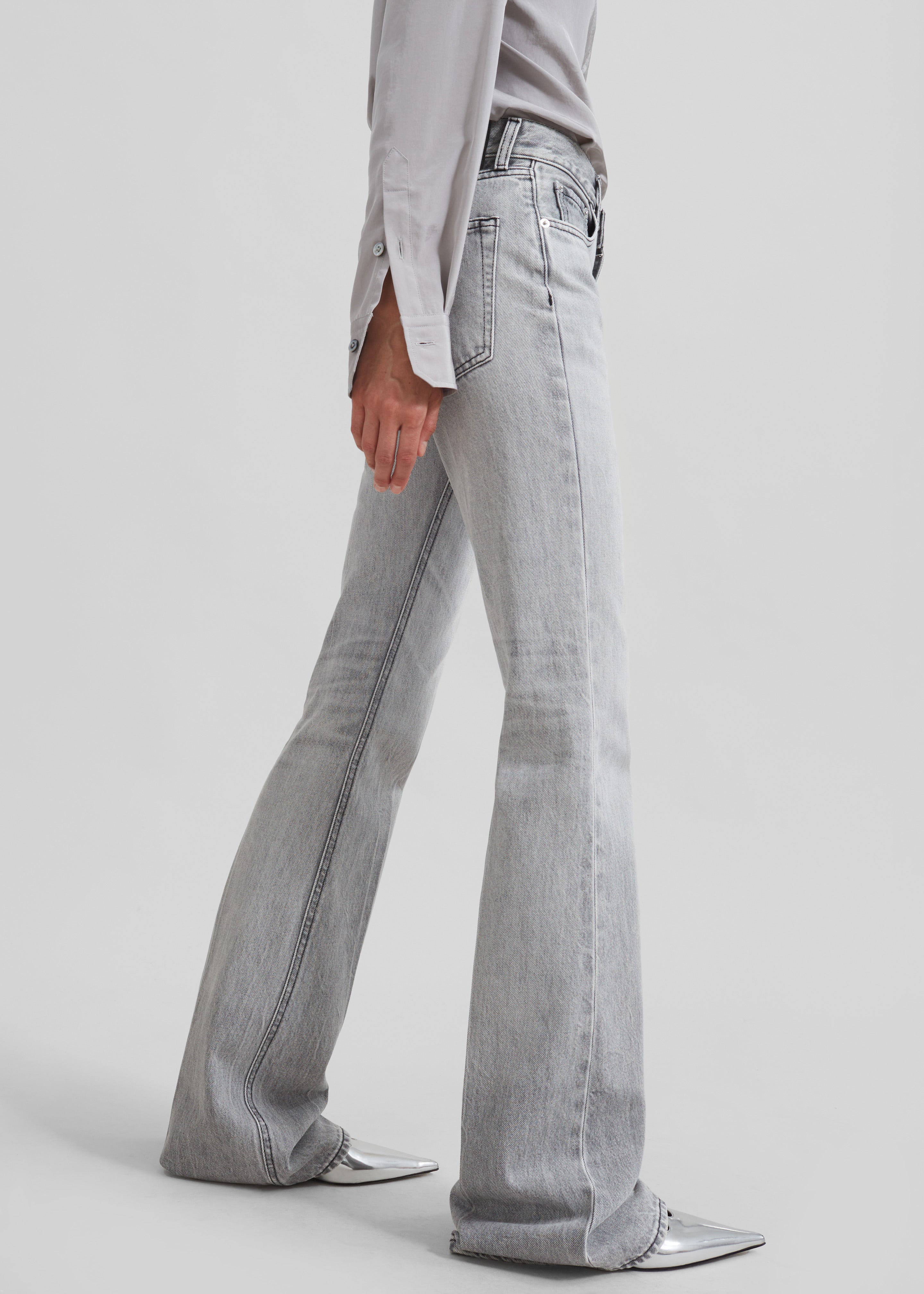 Haikure Flora Flared Jeans Natural Frankie Shop Europe