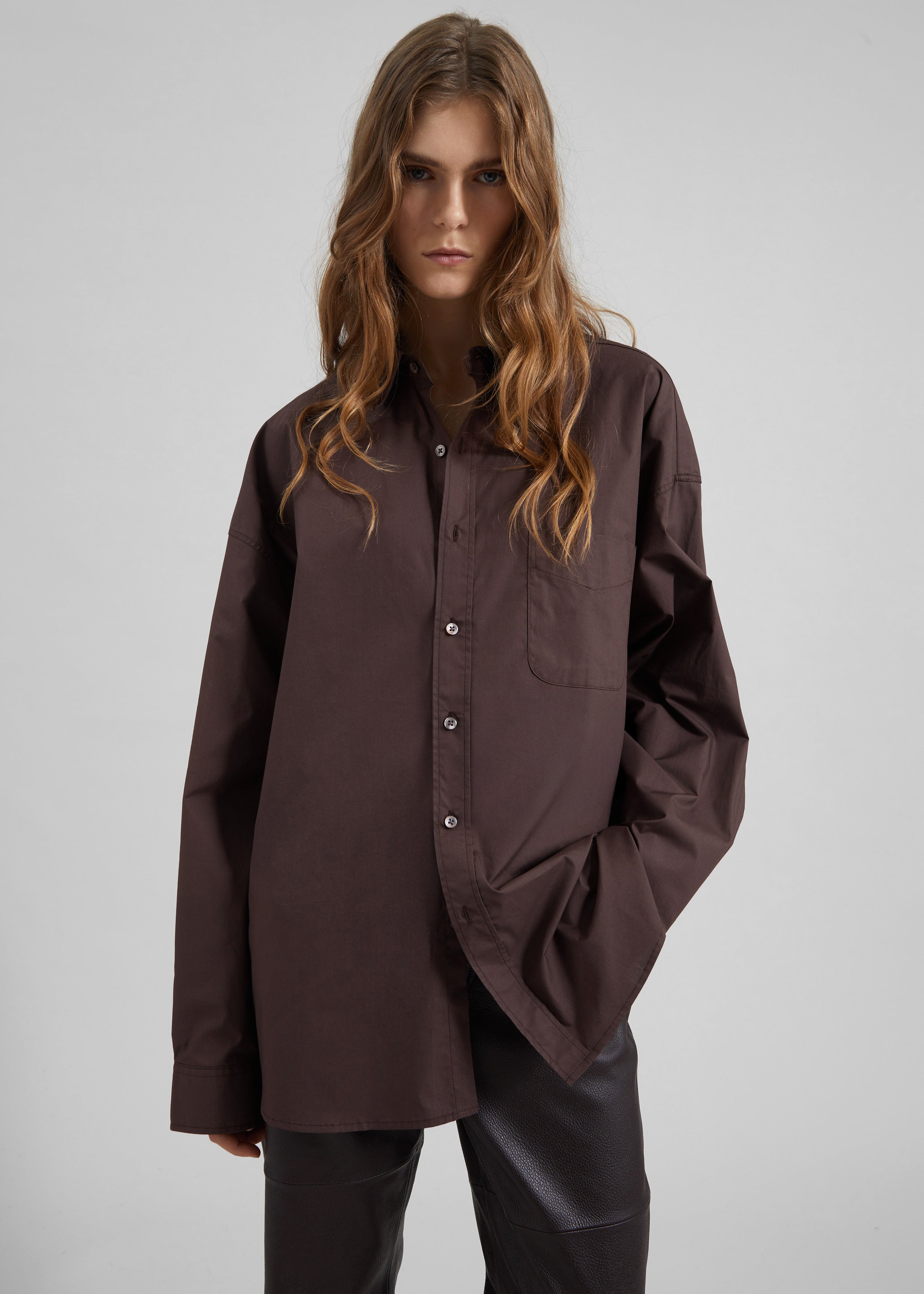 Jorhat Shirt - Dark Brown – The Frankie Shop Europe