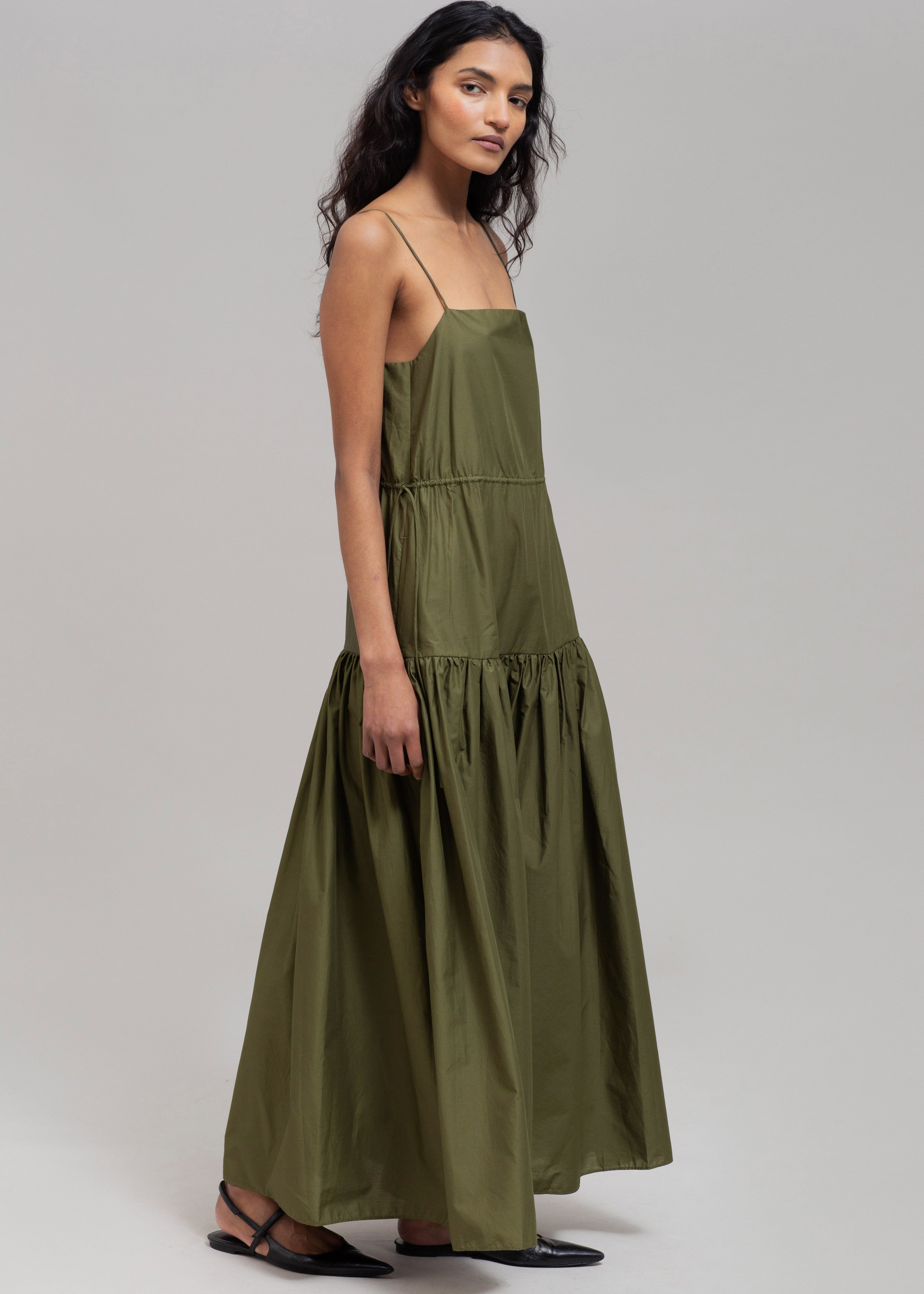 Matteau Drop Waist Sundress - Cypress – Frankie Shop Europe